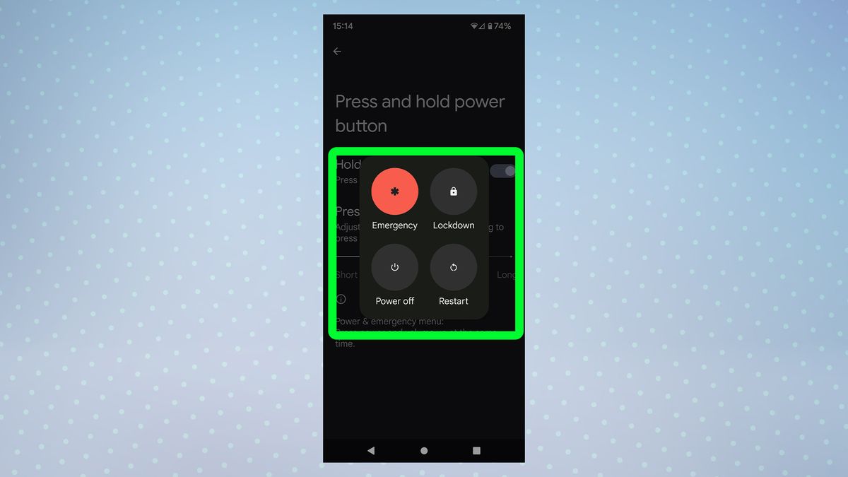How to turn off your phone with the power button on Android 12 | Tom's ...