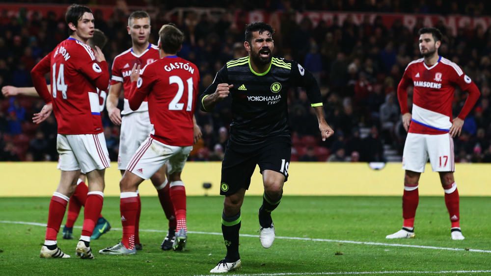Middlesbrough 0 Chelsea 1: Costa sends Conte's side top | FourFourTwo