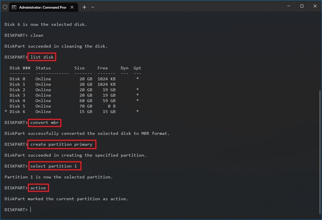Use DiskPart to clean and format a drive that is not working on Windows ...