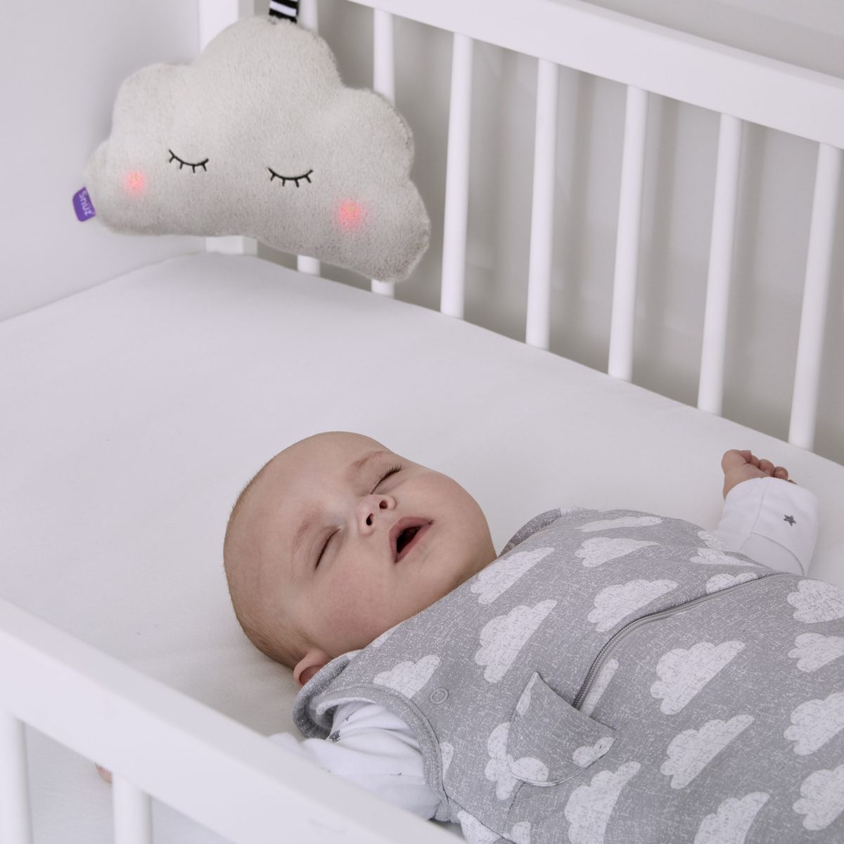 The SnuzCloud Baby Sleep Aid is a cuddly cloud that our tester loved ...