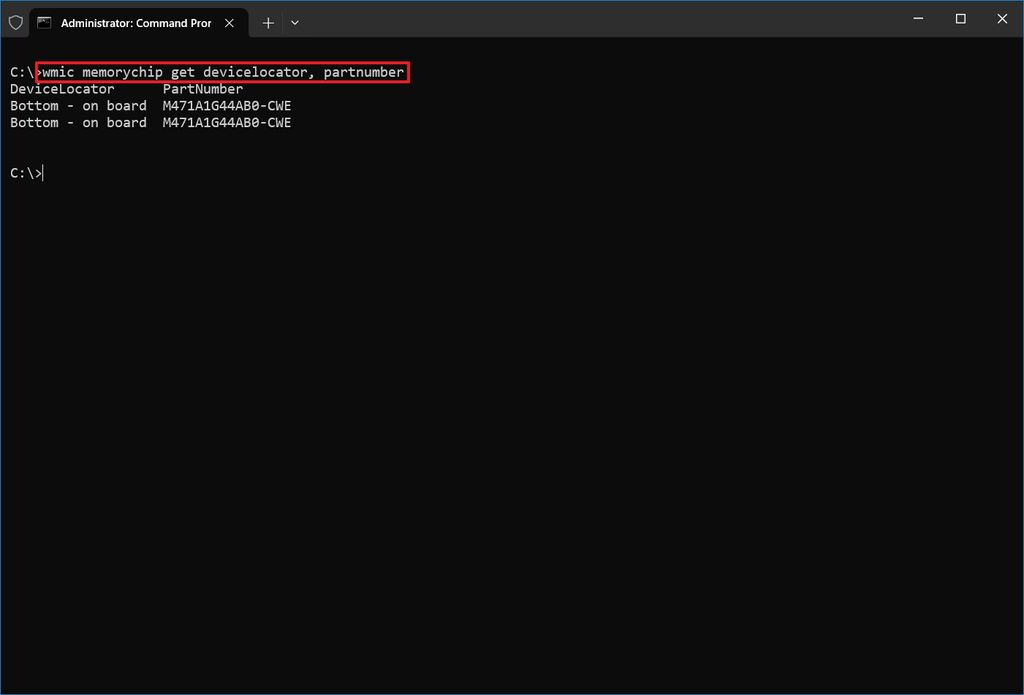 How to get full PC memory specs (speed, size, type, part number, form ...