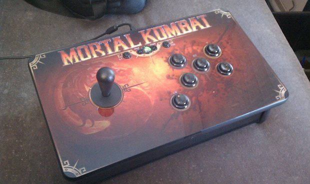 A quick look at the Mortal Kombat fight stick | GamesRadar+
