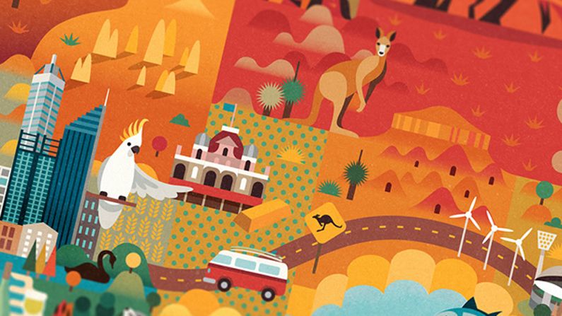 Beautiful vector art showcases best of Australia | Creative Bloq