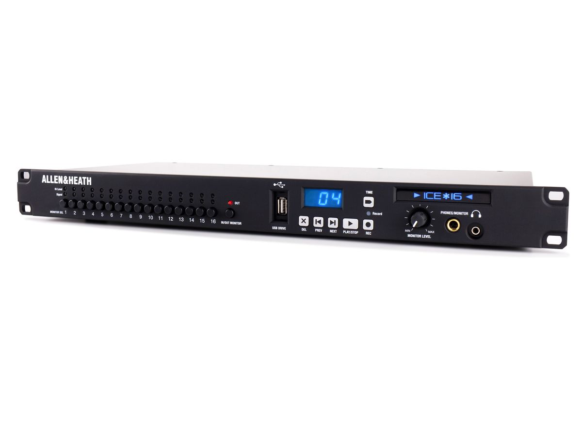 Allen & Heath ICE-16: make multitrack recordings to a USB drive ...