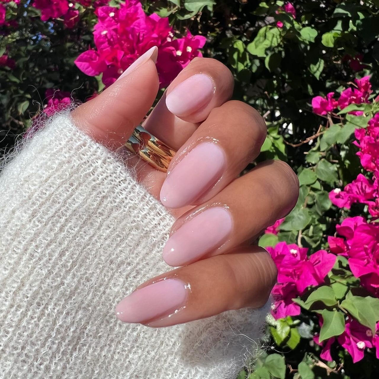 Strawberry Milk Nails Is the Minimalist Trend To Know | Who What Wear