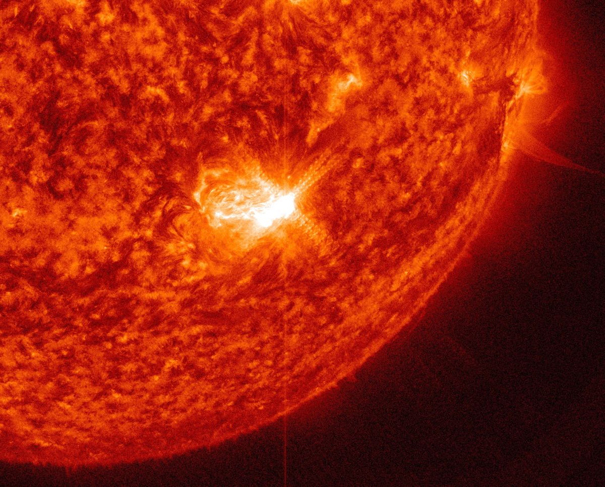 Intense Solar Flare Unleashed from Unruly Sunspot | Space