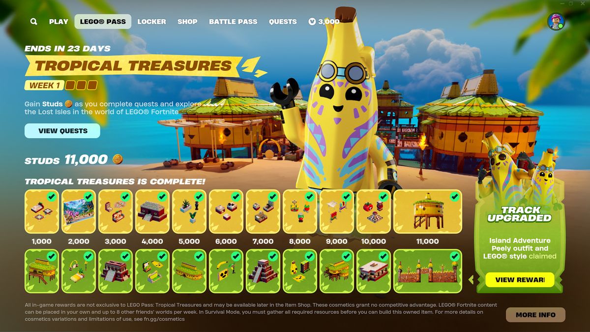 Lego Fortnite : la dernière extension ajoute une nouvelle carte avec ...