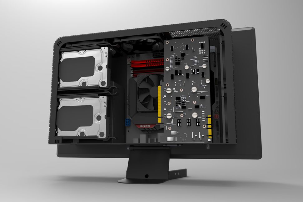 The C1 computer case aims to fit a full PC behind your monitor | PC Gamer
