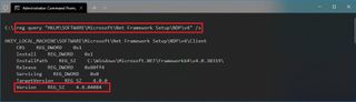 How to check .NET Framework version on Windows 10 | Windows Central