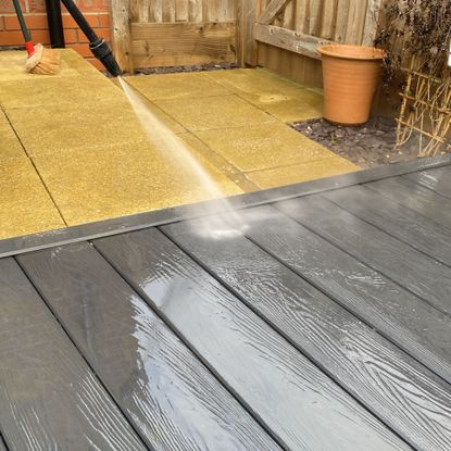 How to clean composite decking: a step-by-step guide | Ideal Home