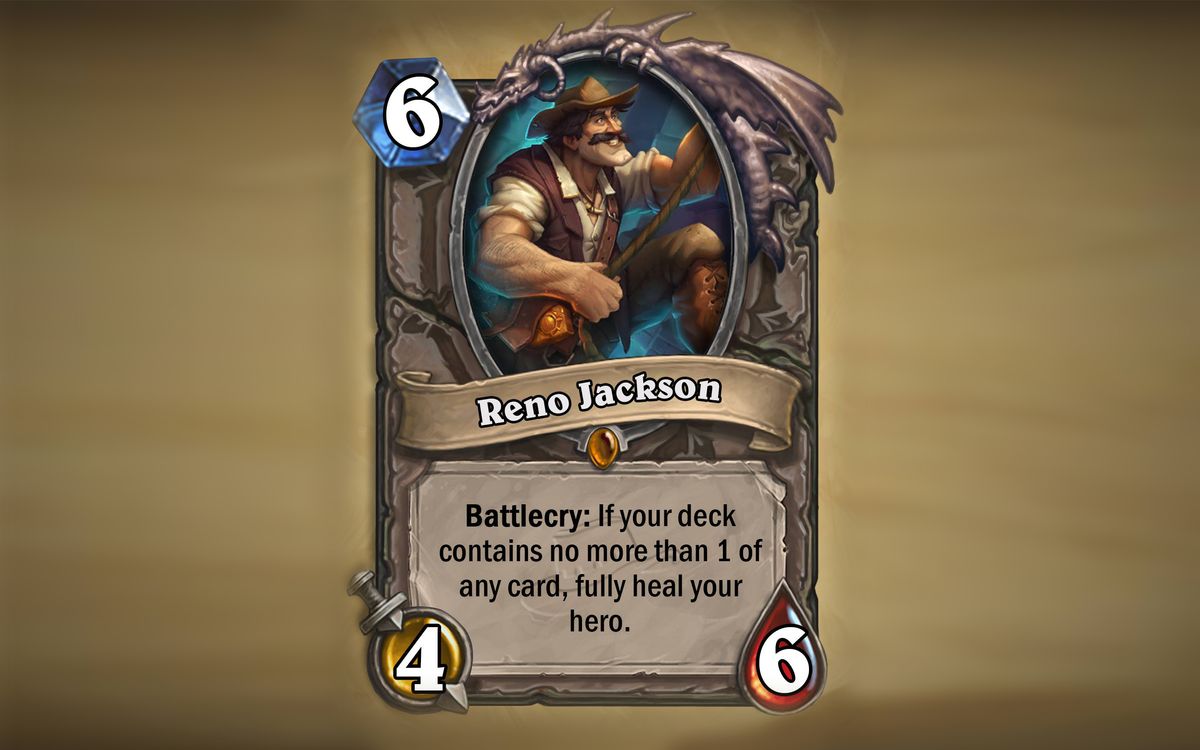 Reno Jackson might be Hearthstone's strongest card since Emperor ...