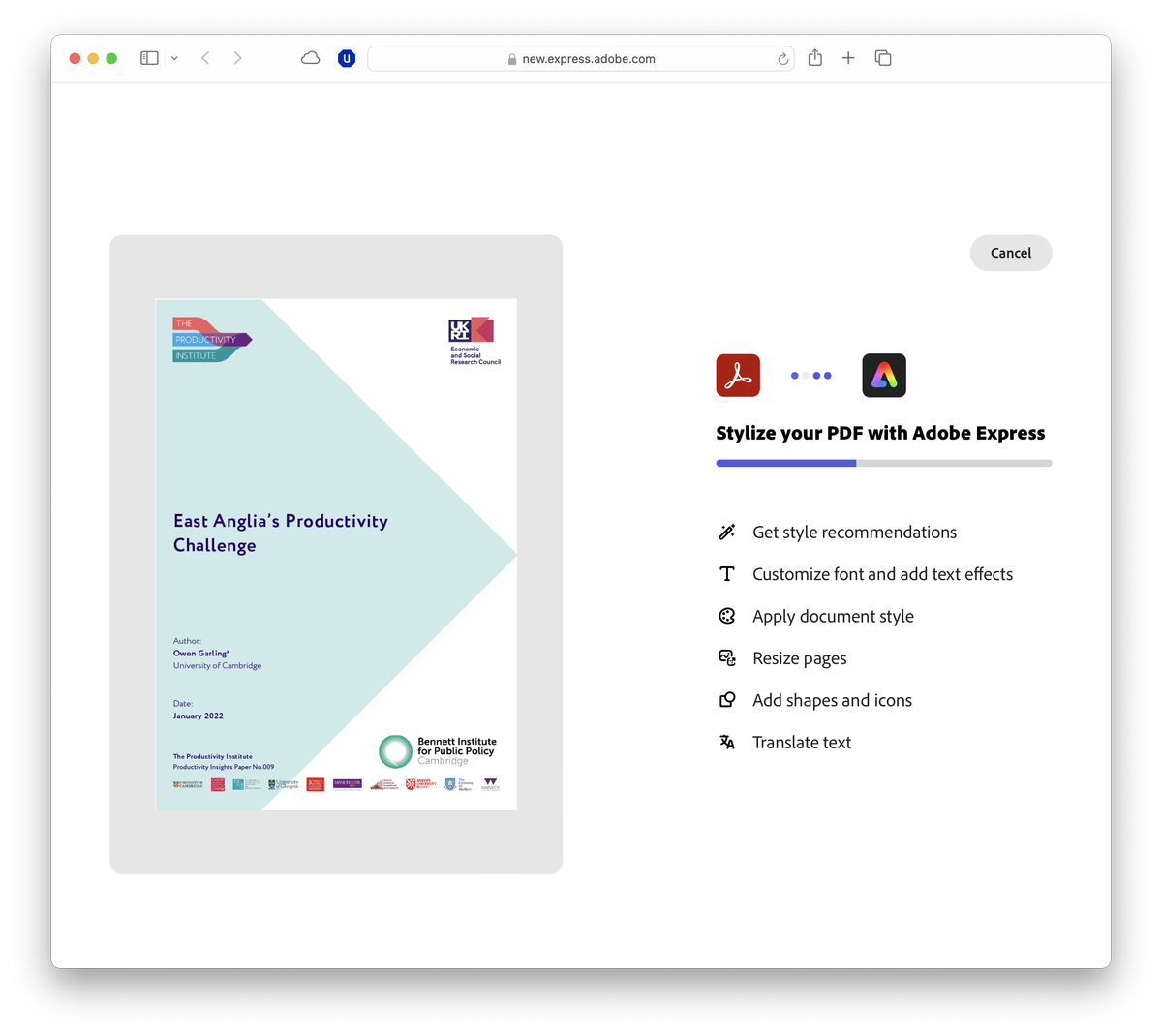 How to create with Adobe Express inside Acrobat Studio | TechRadar