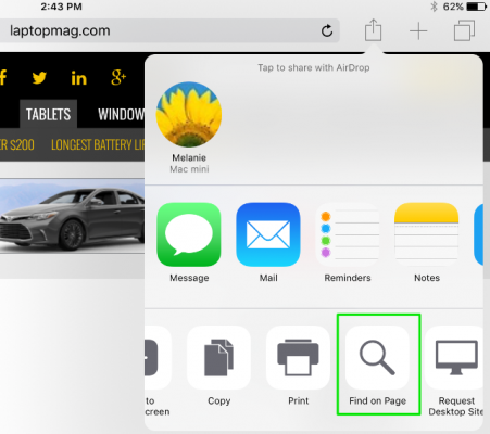 How to Search for Text Within a Web Page in Safari | Laptop Mag
