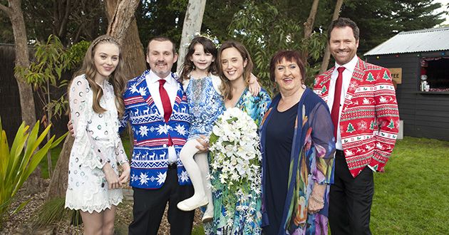 It's a happy Christmas for Toadie and Sonya as they renew their vows ...