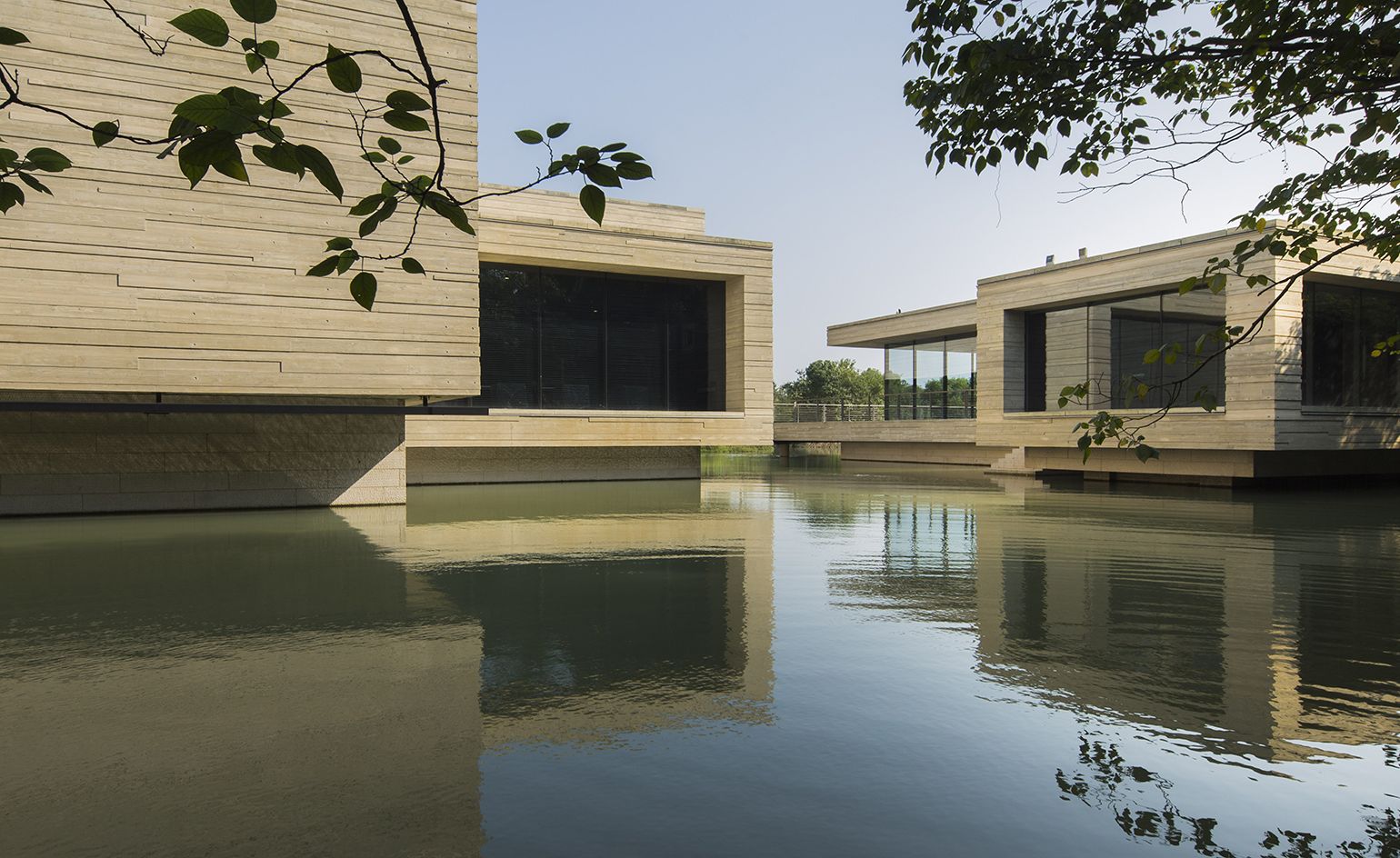 Low profile: the Muxin Art Museum is a delicate lakeside addition ...
