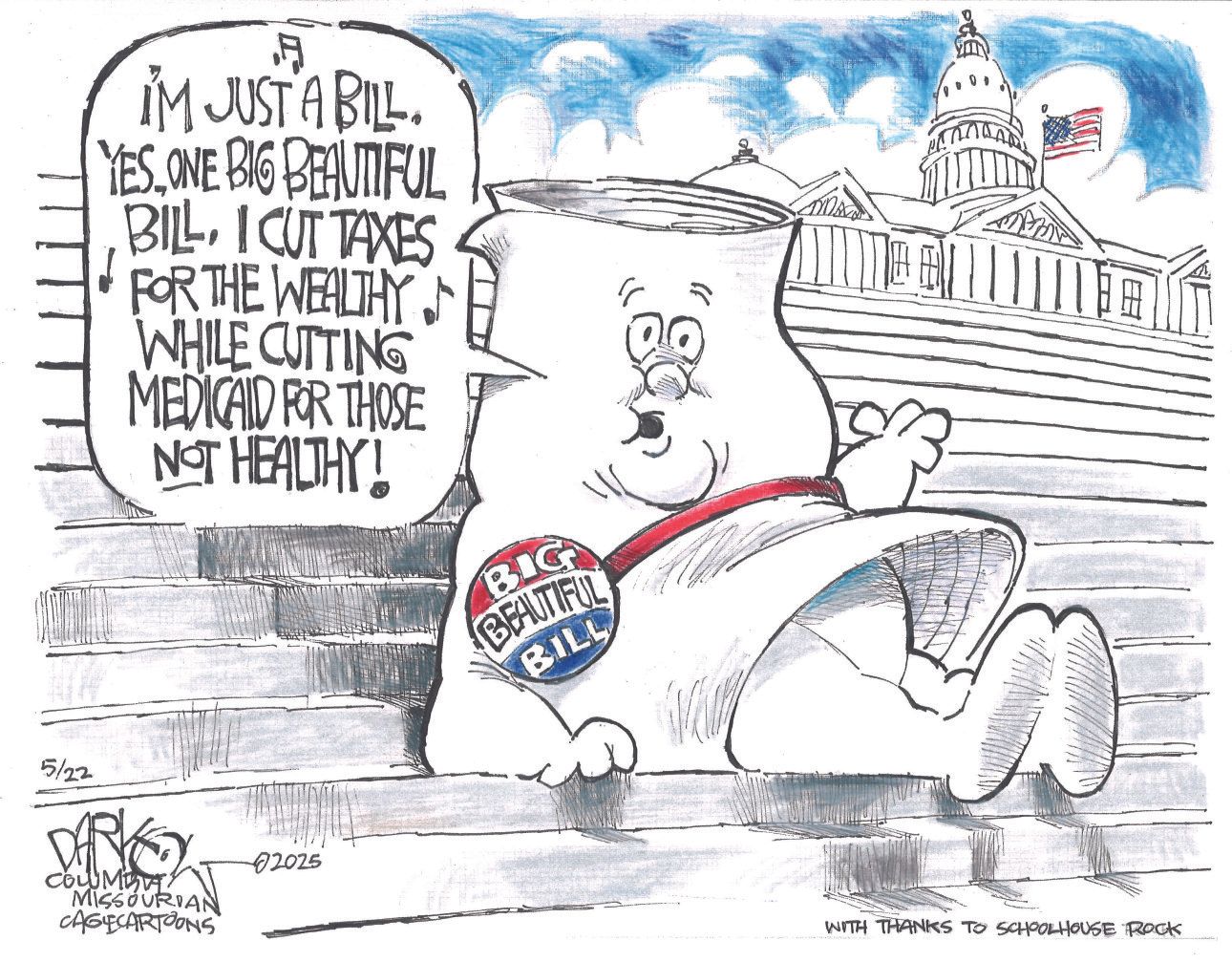 Kristi Noem fails a habeas corpus test | May 22 editorial cartoons ...