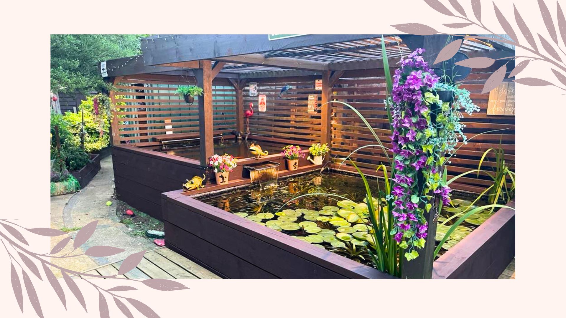 Homeowner shares amazing double-stacked pond transformation | Woman & Home