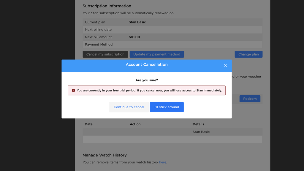How to cancel your Stan subscription | Tom's Guide