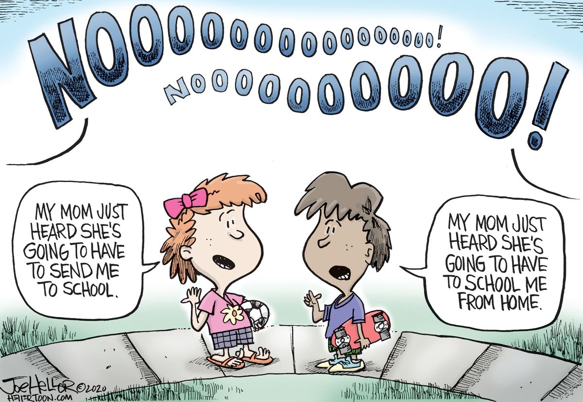 Editorial Cartoon U.S. coronavirus school reopenings | The Week