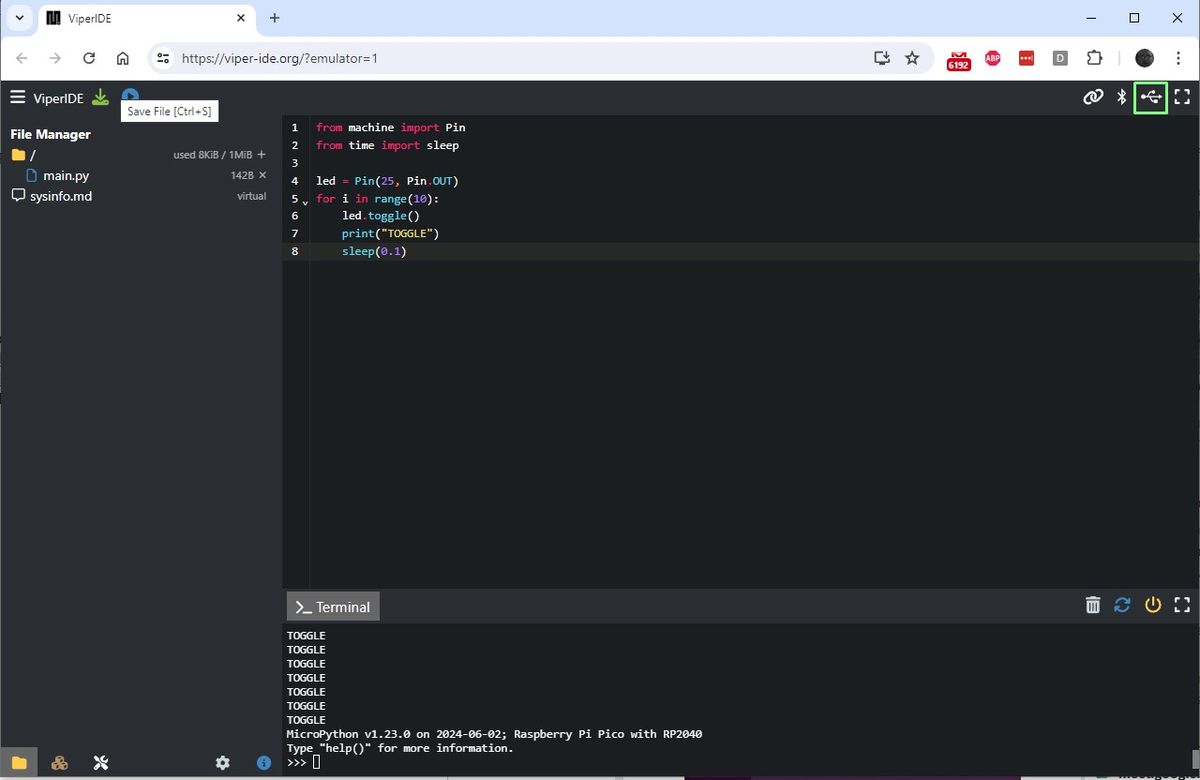 How To Write Code For Your Raspberry Pi Pico In Your Web Browser With Viperide Toms Hardware