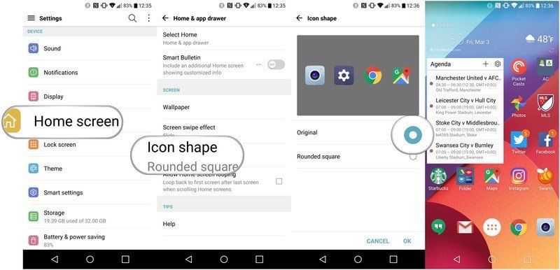 How to turn off the LG G6's 'squircle' icon frames | Android Central