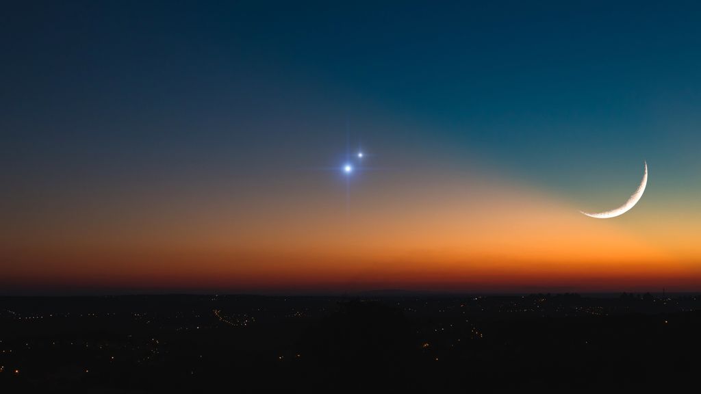 Jupiter and Venus 'kiss' in a stunning planetary conjunction tonight ...