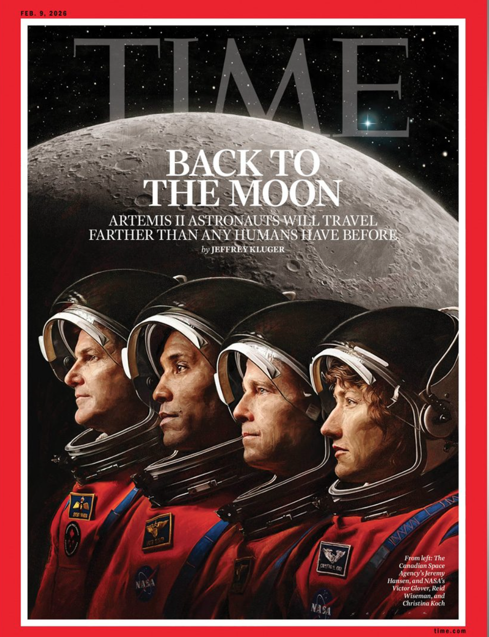 'Back to the Moon': Artemis 2 astronauts land on Time magazine cover, a ...
