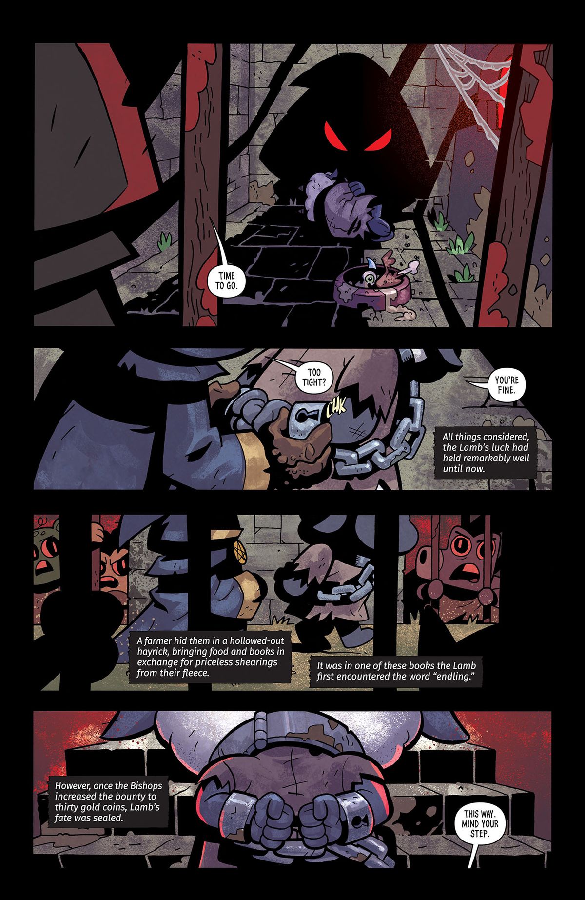 Baa-bye! The first Cult of the Lamb comic looks both heartbreaking and hilarious | GamesRadar+