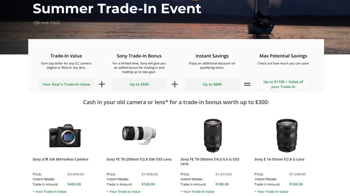 Sony trade-in event lets you save up to an amazing $1,100 against your ...