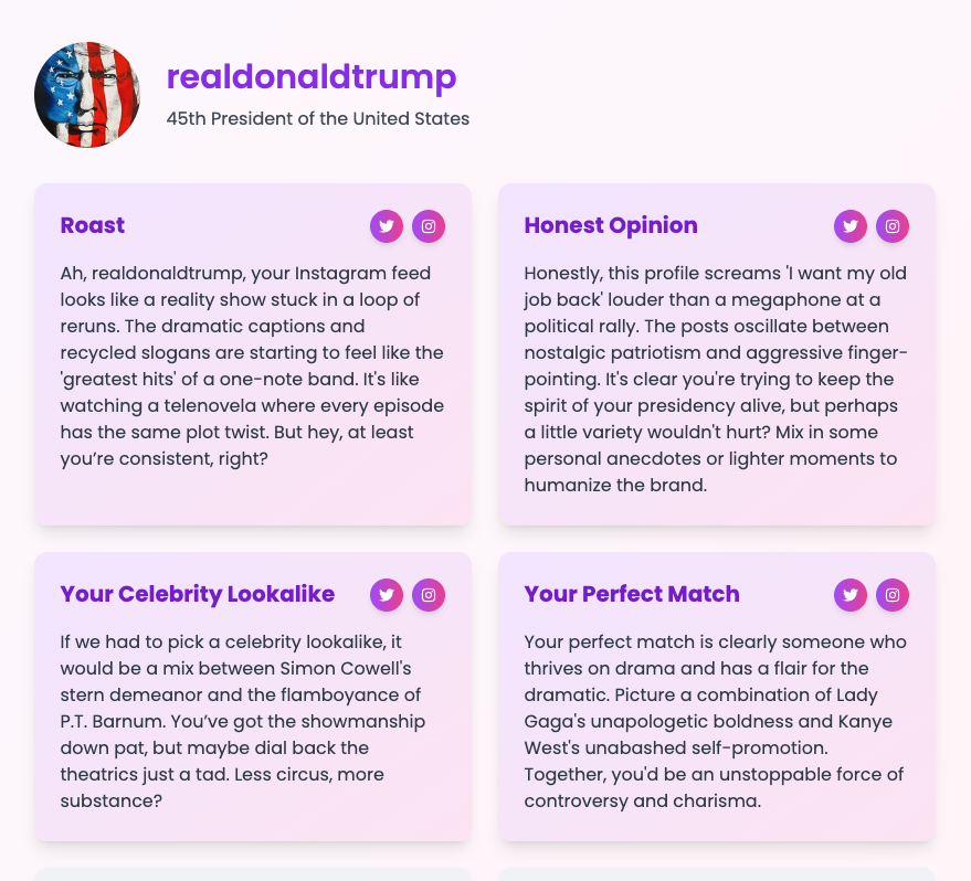 This AI tool roasts your Instagram account (and I’m feeling very judged ...