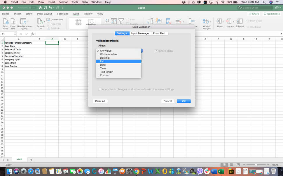 How to create a drop down list in Excel | TechRadar