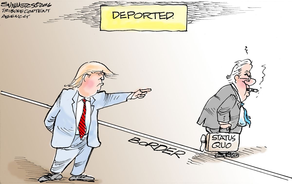 Political cartoon U.S. 2016 election Donald Trump shakeup | The Week