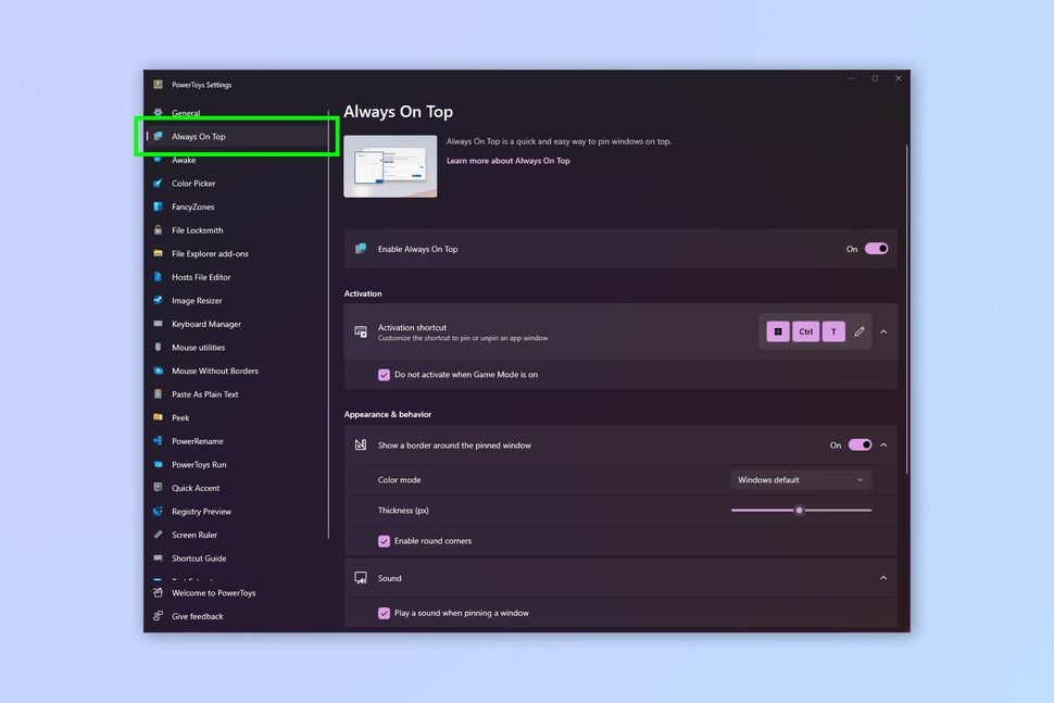 How to use the Always On Top PowerToy on Windows 11 | Tom's Guide