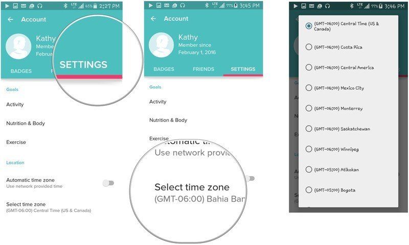 How to manage time zones and locations in Fitbit for Android | Android ...