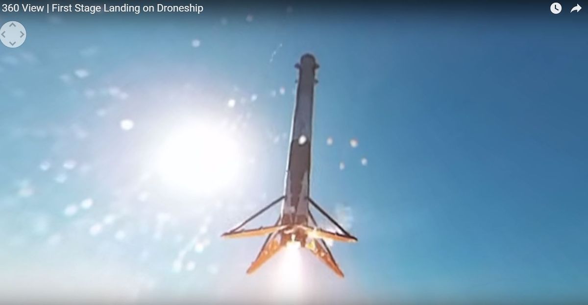 The SpaceX Rocket Landing is Even More Amazing in 360-Degrees | Space