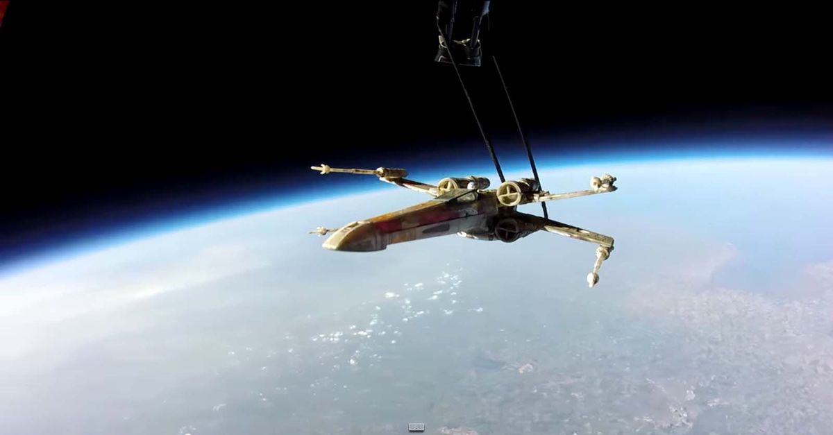'Star Wars' X-Wing Soars Near Edge of Space in Awesome Video | Space