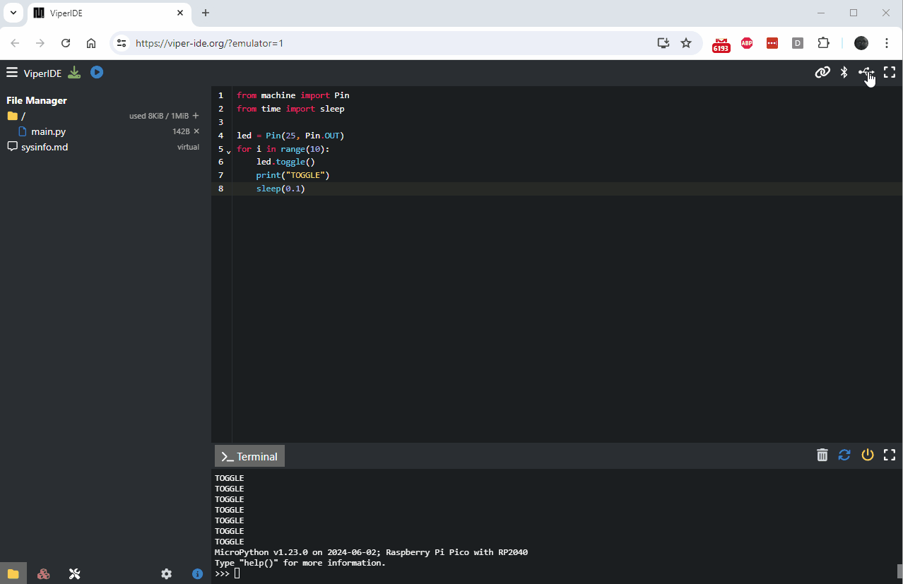 How To Write Code For Your Raspberry Pi Pico In Your Web Browser With Viperide Toms Hardware