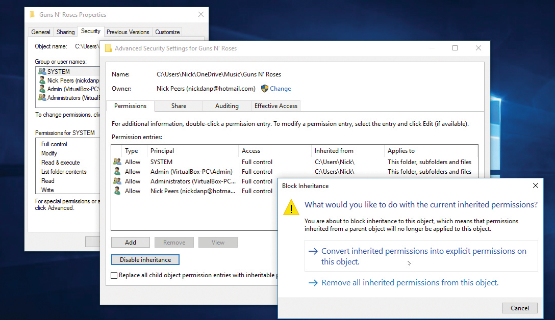 File and folder permissions - How to reclaim ownership of your PC ...