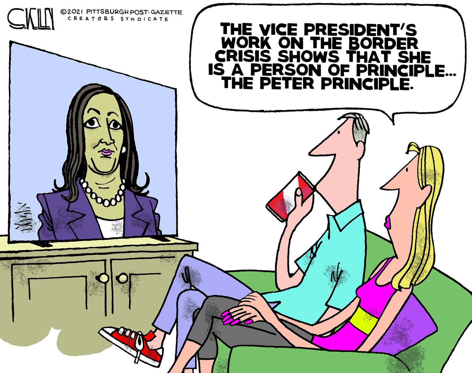 5 brutally funny cartoons about Kamala Harris' immigration stumbles ...