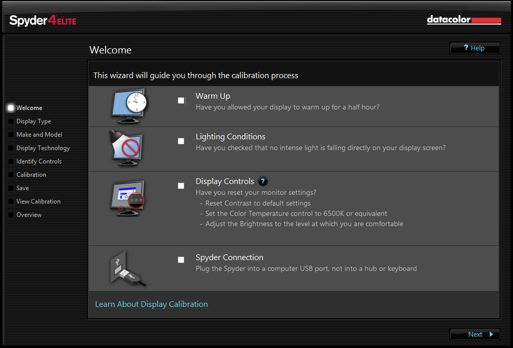 Spyder4Elite How To: Getting Started - Display Calibration 101: Step-By ...