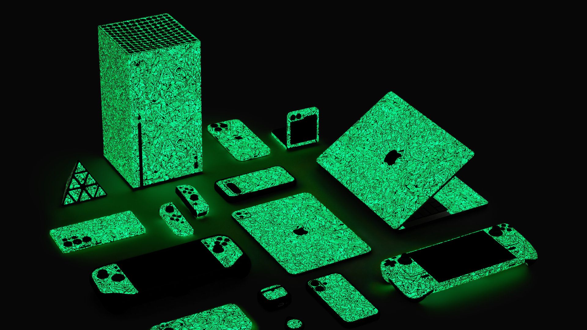 These dbrand skins for Surface, Xbox, and more glow in the dark ...