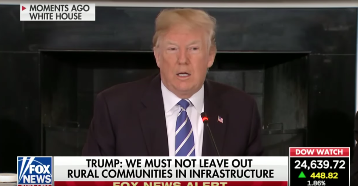Trump compares rebuilding U.S. infrastructure to building an ice ...