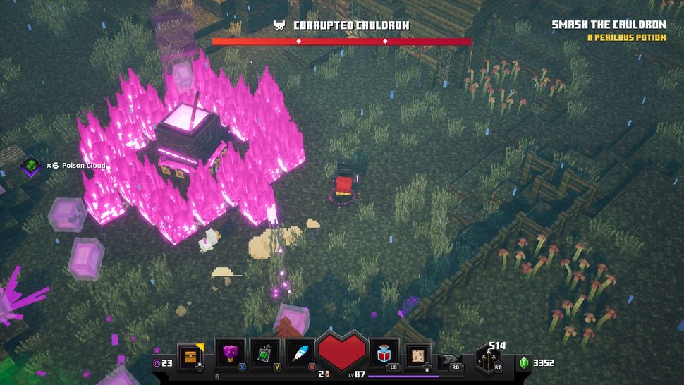 Minecraft Dungeons guide: How to beat the Corrupted Cauldron boss on ...