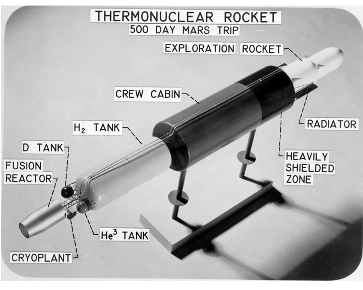 Space History Photo: Model of Thermonuclear Rocket Vehicle for ...