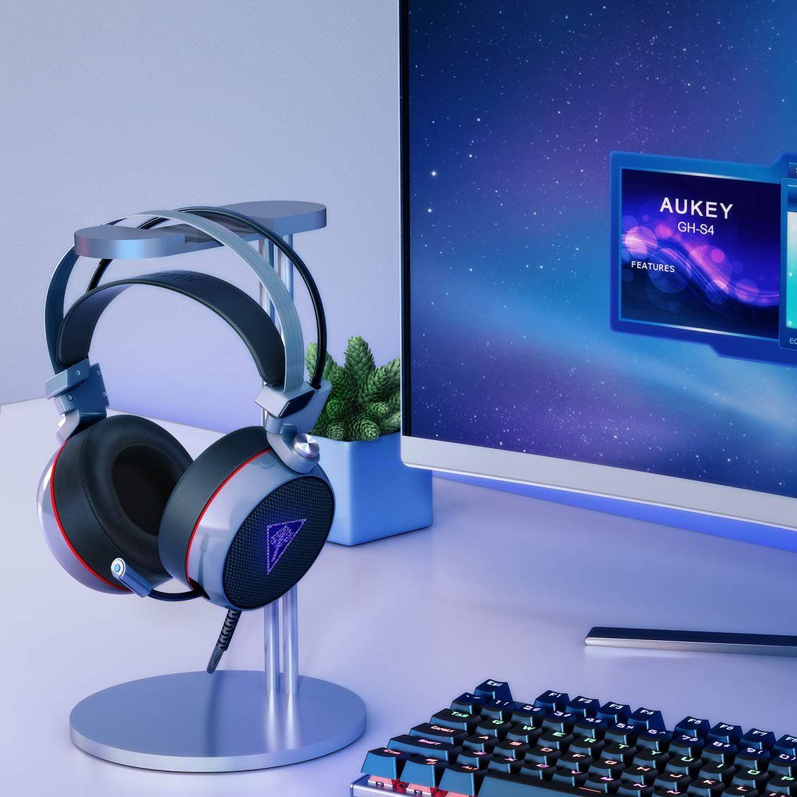 Boost in-game audio with Aukey's over-ear PC gaming headset at a new ...