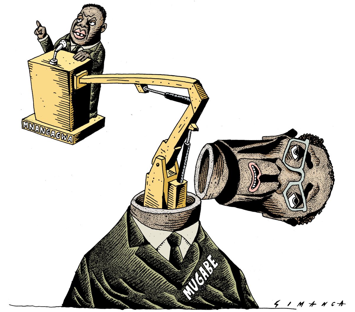 Political cartoon World Mugabe Mnangagwa Zimbabwe president | The Week