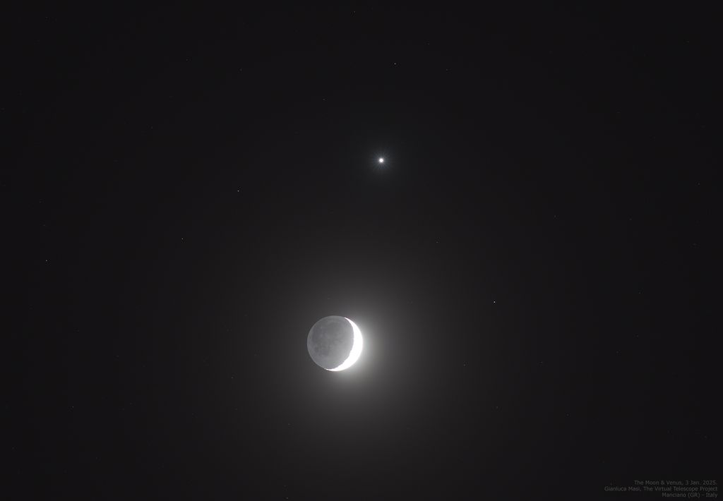 Venus and the moon light up the night sky in gorgeous photos from ...