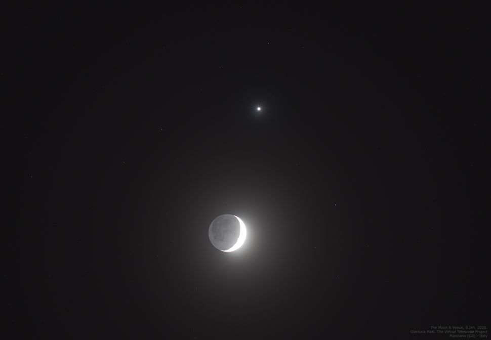 Venus and the moon light up the night sky in gorgeous photos from ...