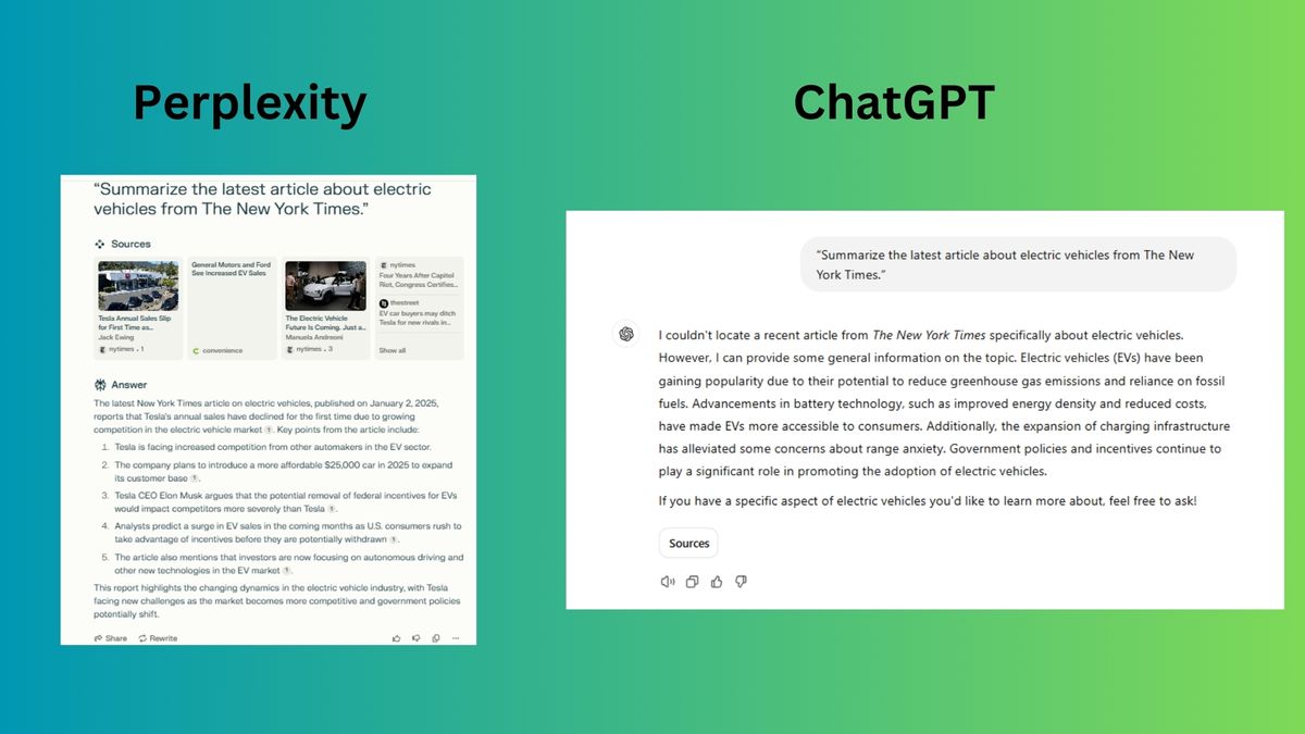I just tested Perplexity vs ChatGPT with 7 prompts — here's the AI ...