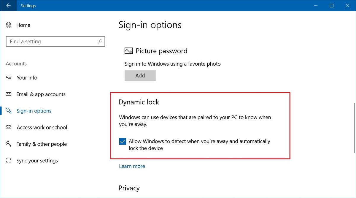Simple workaround to set up Dynamic Lock on Windows 10 ''Creator's ...